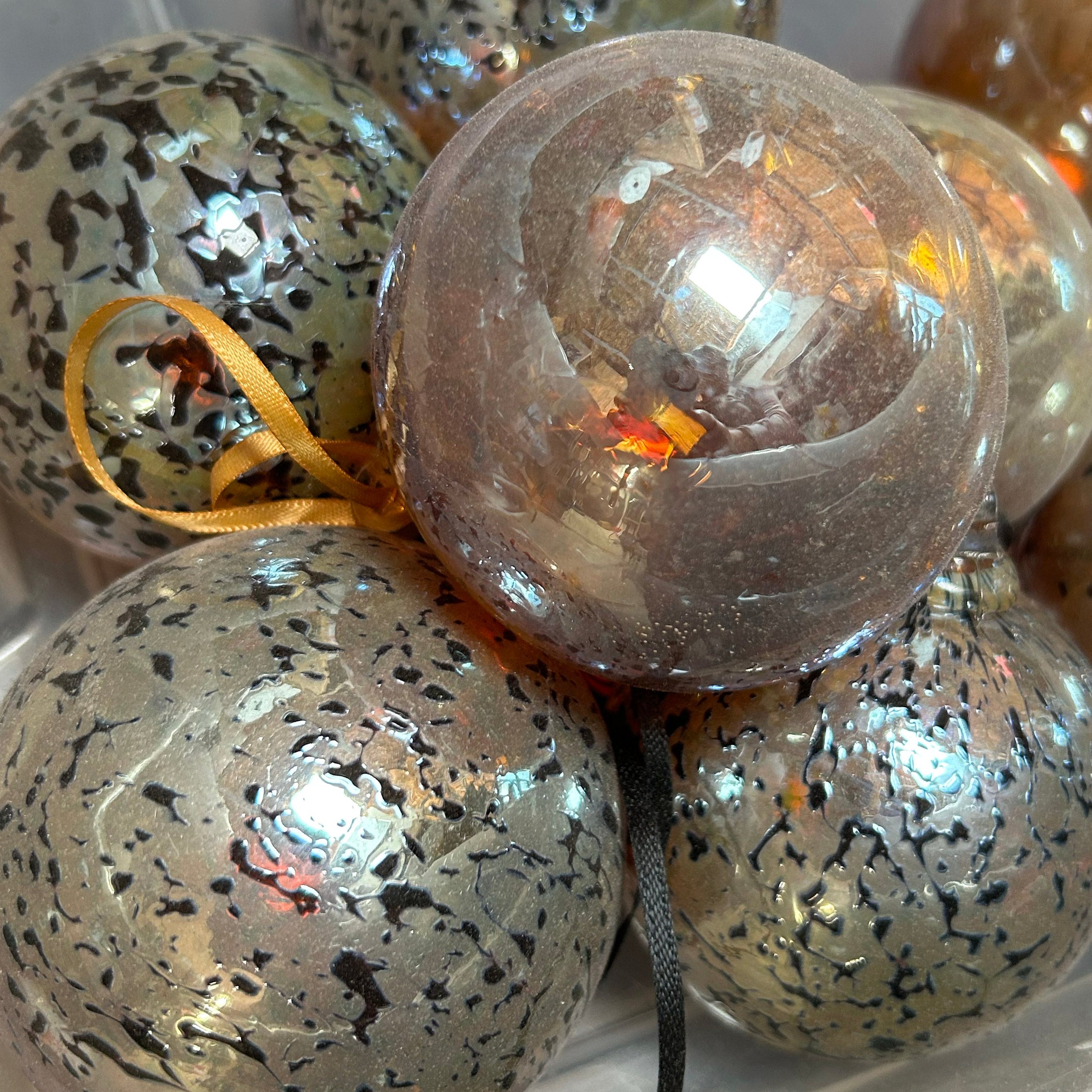 Metallic Ornaments | Decatur Glassblowing